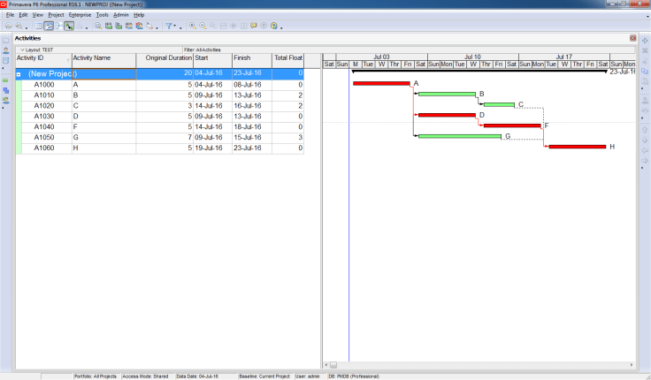 How to display Multiple Critical path in Primavera P6 – Khuong Do Blog