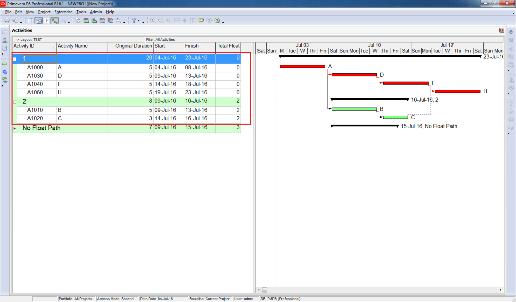 How to display Multiple Critical path in Primavera P6 – Khuong Do Blog