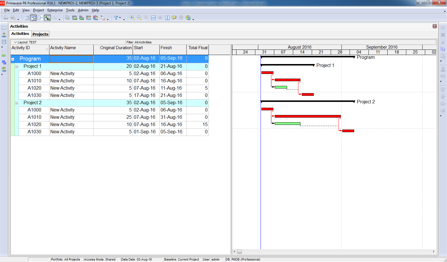 How to display just One Critical path with Multiple projects open in ...