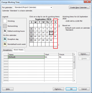 How to edit Project calendar in Microsoft Project – Khuong Do Blog