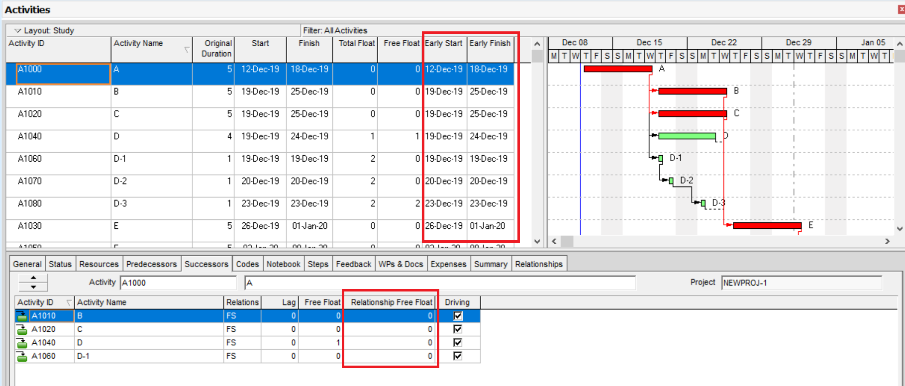 How does Primavera P6 determine a driving relationship between ...