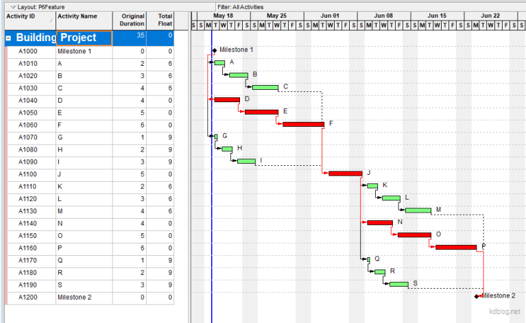 New Feature in Primavera P6 Professional v. 21: Showing Backward ...